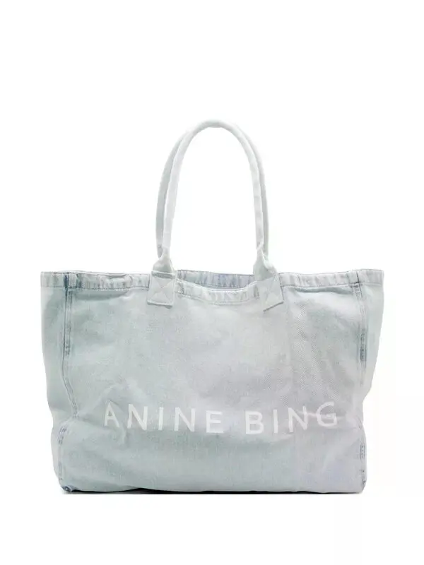 ANINE BING Logo Cotton Tote Bag