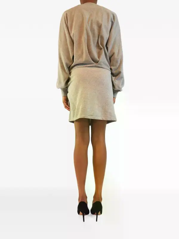 MARANT ETOILE Draped Sweatshirt Dress