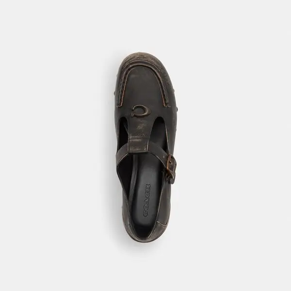 COACH X Brain Dead Leather Mary Jane Clogs