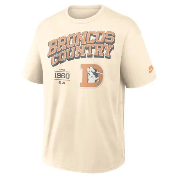 Nike Denver Broncos Max90 Nfl T-shirt - Brown