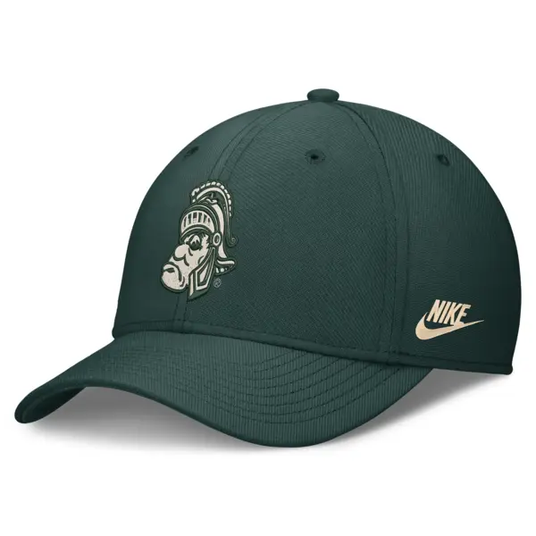 Nike Michigan State Legacy Rise Vintage Dri-fit College Cap - Green
