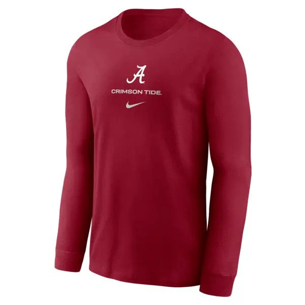 Nike Alabama Sideline Dri-fit College Long-sleeve T-shirt - Red