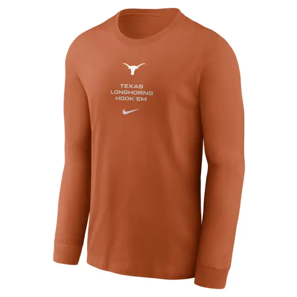 Nike Texas Sideline Dri-fit College Long-sleeve T-shirt - Orange