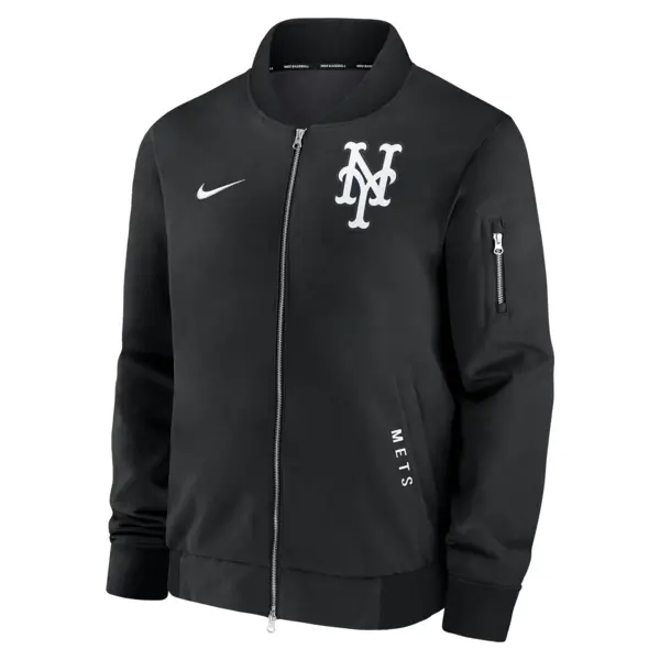 Nike New York Mets Authentic Collection Dugout Bomber Jacket