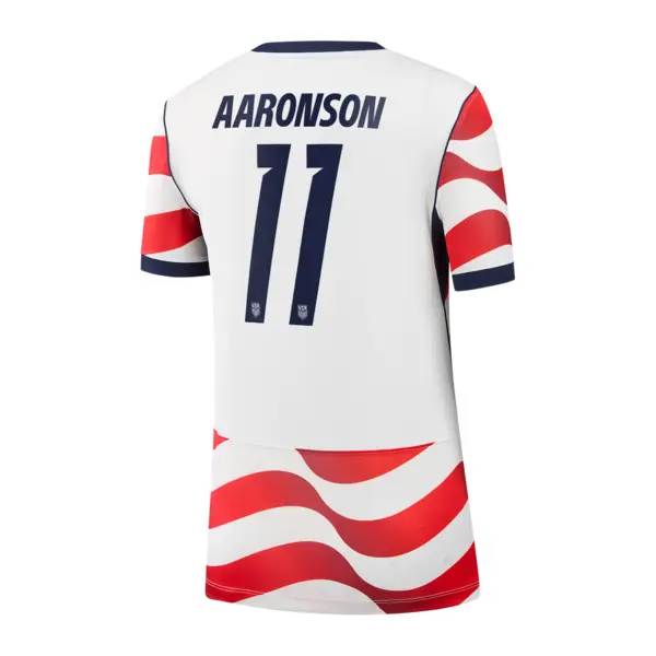 Nike Brenden Aaronson Usmnt 2026 Stadium Home Dri-fit Soccer Jersey - White