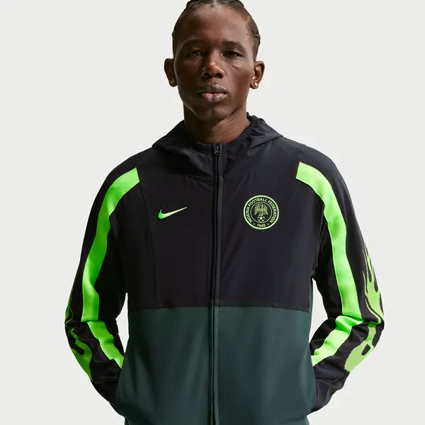 Nike Nigeria Dri-fit Soccer Woven Jacket - Black