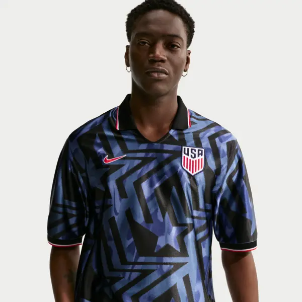 Nike Usmnt Energy Dri-fit Short-sleeve Soccer Top - Blue