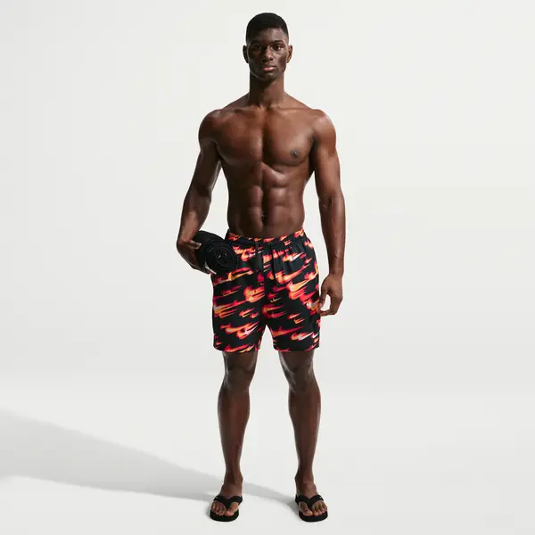 Nike Swim Breaker 7" Brief-lined Volley Short - Red