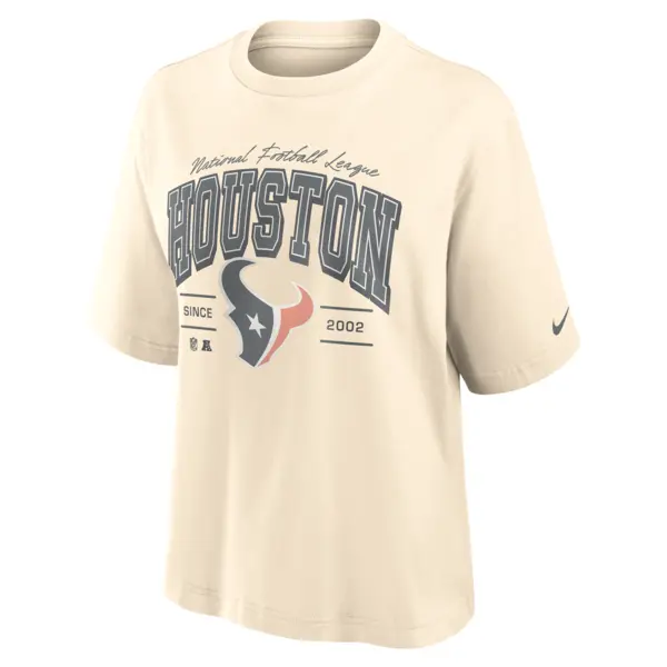Nike Houston Texans Vintage Mod Boxy T-shirt - White