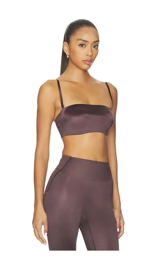 NIKESKIMS Shine Bandeau Bra In Brown