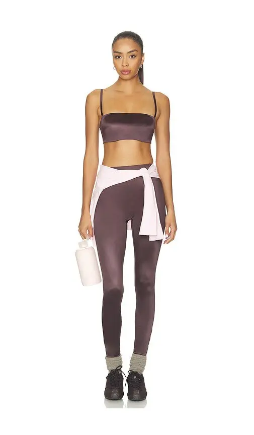 NIKESKIMS Shine Bandeau Bra In Brown