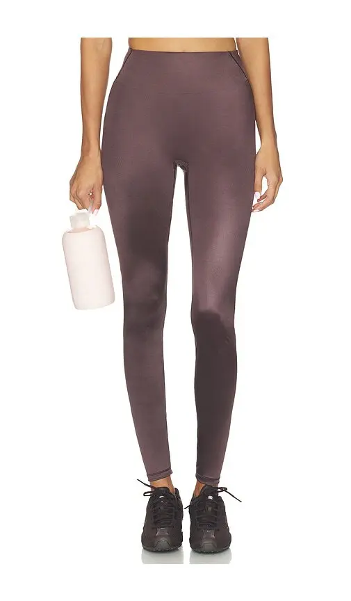 NIKESKIMS Shine Bonded Waist 29 Inch Leggings In Brown - Phoenix