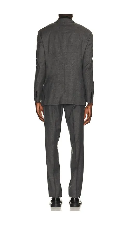 Polo Ralph Lauren 2-button Single Breasted Sharkskin 2-piece Suit In Grey