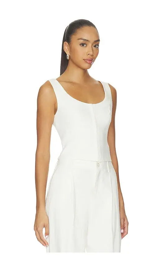 Paige Carra Top In Ivory