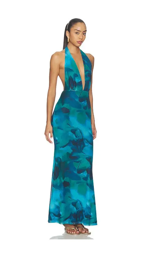 MORE TO COME Lailah Halter Maxi Dress