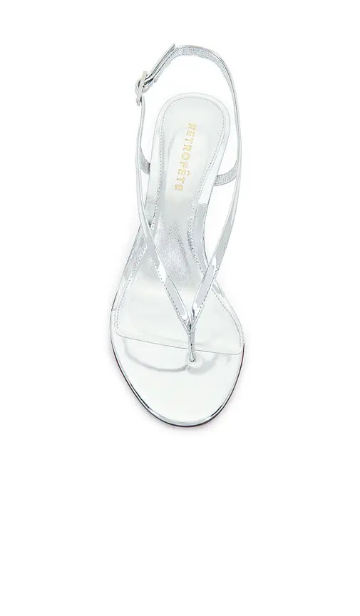 Retrofete Klotilde Slingback Sandal In Metallic