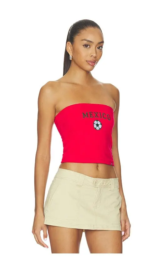 HYPE AND VICE Embroidered Tube Top