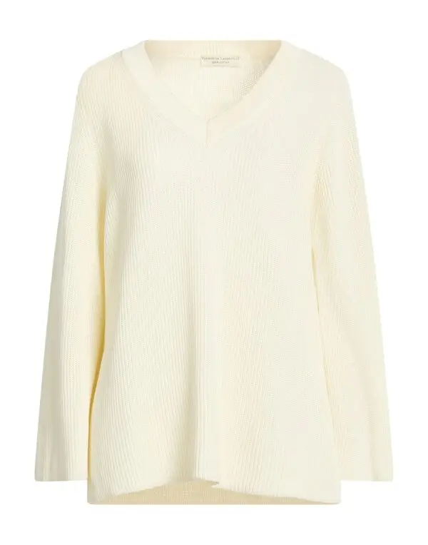 FILIPPO DE LAURENTIIS Cotton V-neck Sweater With Side Slits