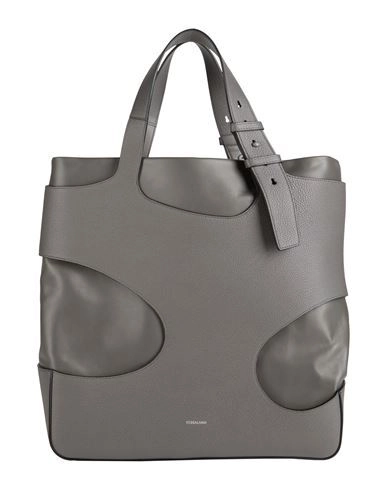 FERRAGAMO Calfskin Shopper Bag - Light Grey