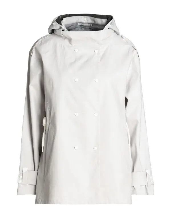 Herno Lightweight Linen Double-breasted Jacket With Detachable Hood