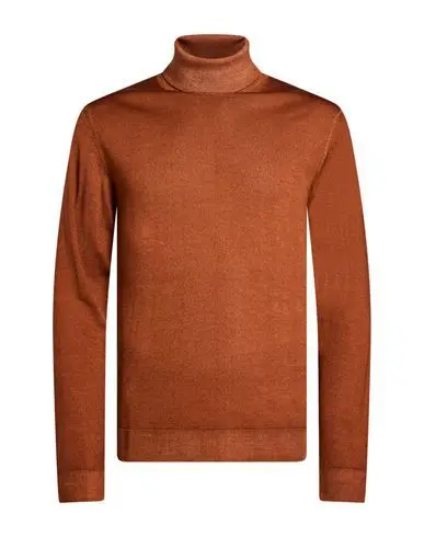 DANIELE FIESOLI Turtleneck Size Merino Wool - Brown