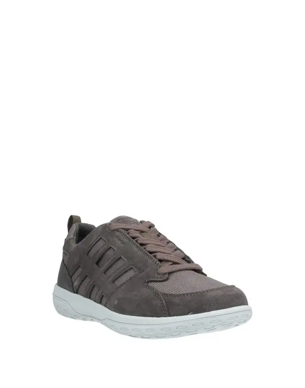 Geox Textile And Leather Sneakers