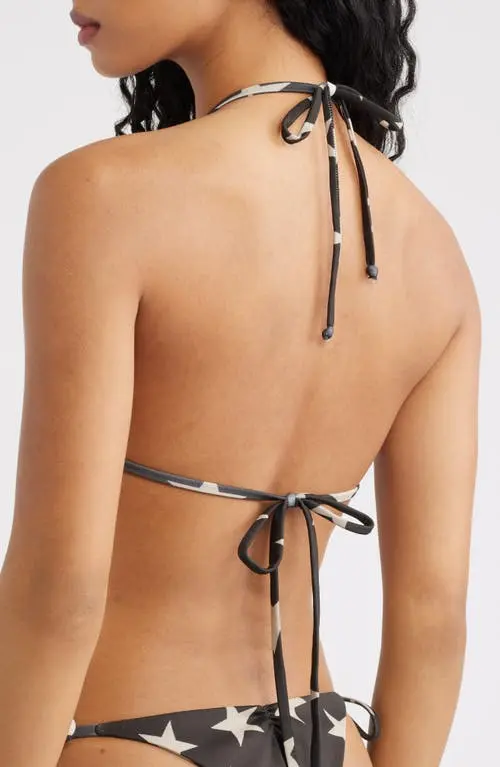 BELLA VENICE Belle Triangle Bikini Top With Pattern