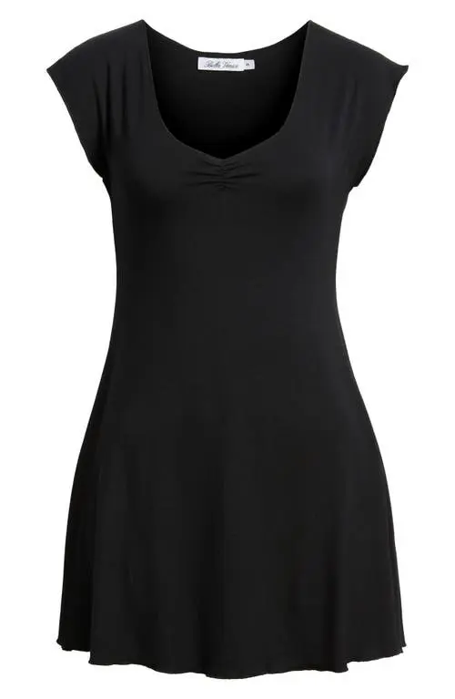BELLA VENICE Georgia Deep V-neck Minidress