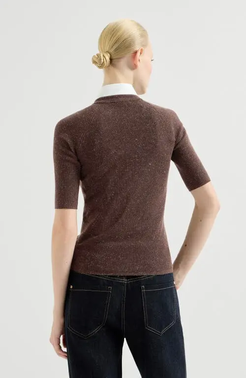 Brunello Cucinelli Sparkling Cashmere Lightweight Sweater