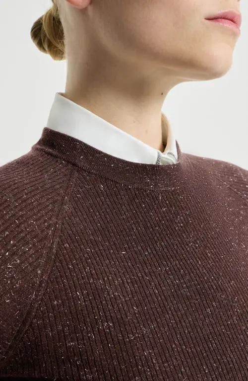 Brunello Cucinelli Sparkling Cashmere Lightweight Sweater