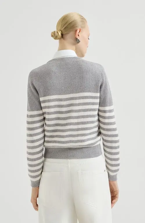 Brunello Cucinelli Cotton Sparkling Yarn Sweater