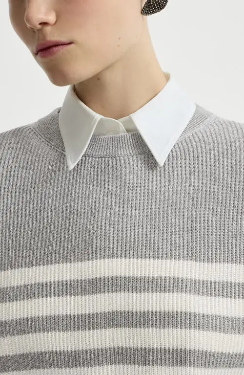 Brunello Cucinelli Cotton Sparkling Yarn Sweater
