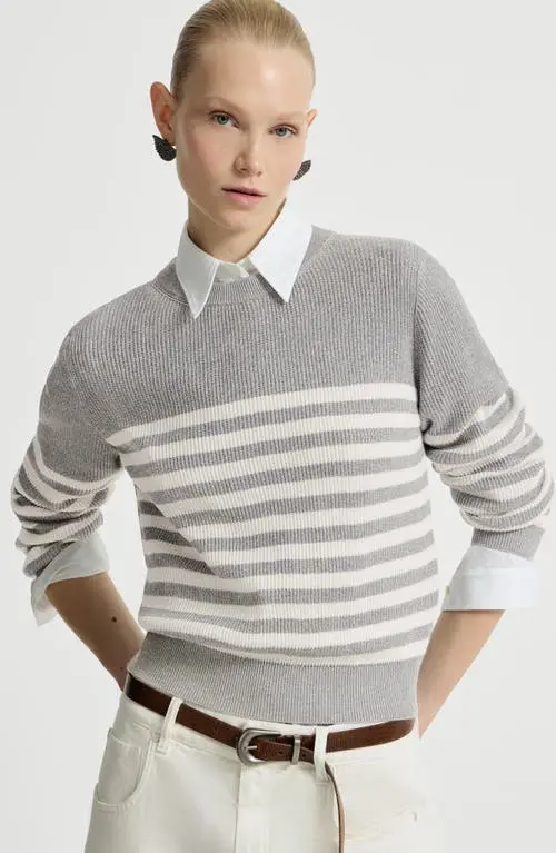 Brunello Cucinelli Cotton Sparkling Yarn Sweater