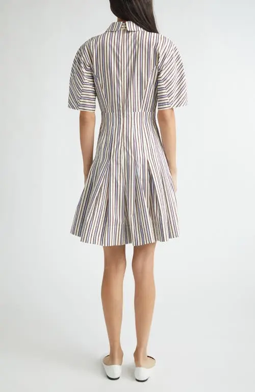 Lela Rose Stripe Cotton Dress