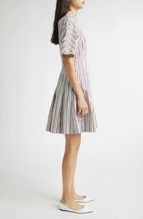 Lela Rose Stripe Cotton Dress