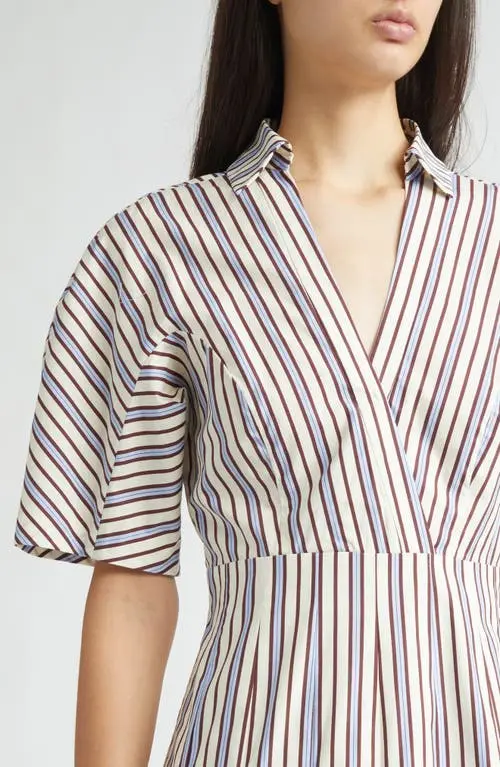 Lela Rose Stripe Cotton Dress