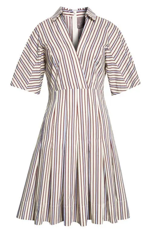Lela Rose Stripe Cotton Dress