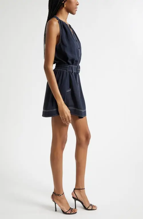Ramy Brook Mavi Sleeveless Belted Minidress