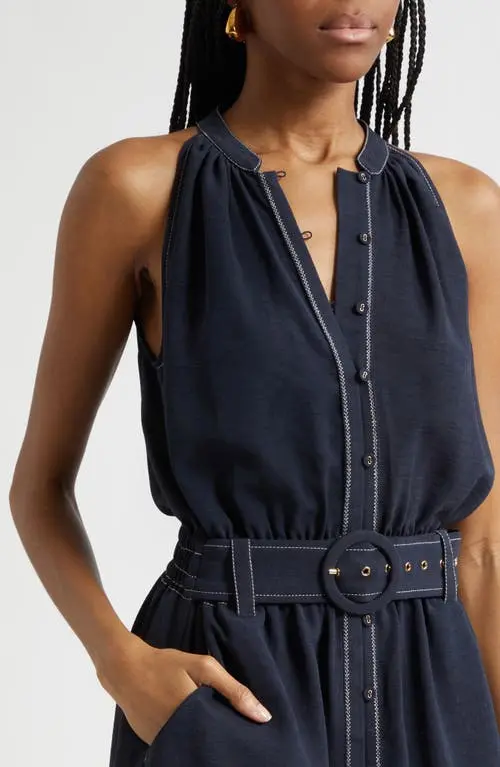 Ramy Brook Mavi Sleeveless Belted Minidress