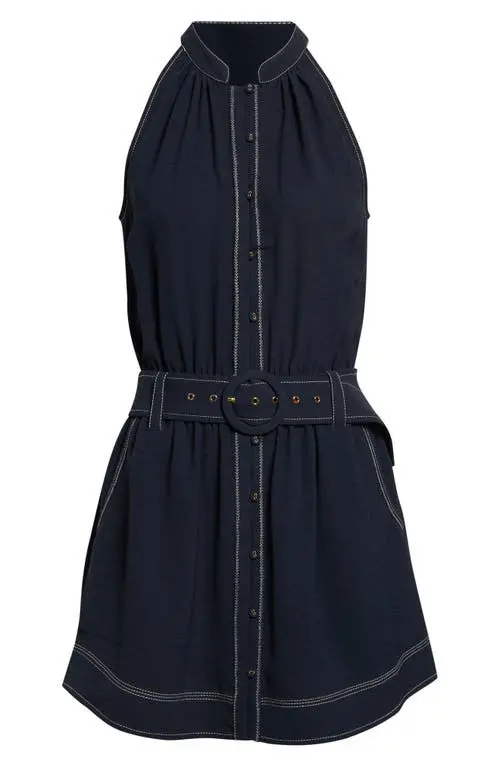 Ramy Brook Mavi Sleeveless Belted Minidress