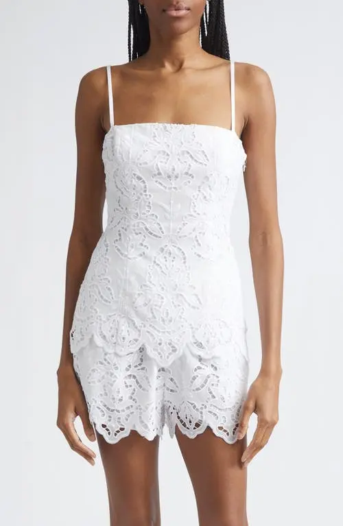 TOCCIN Greer Eyelet Embroidery Camisole - Optic