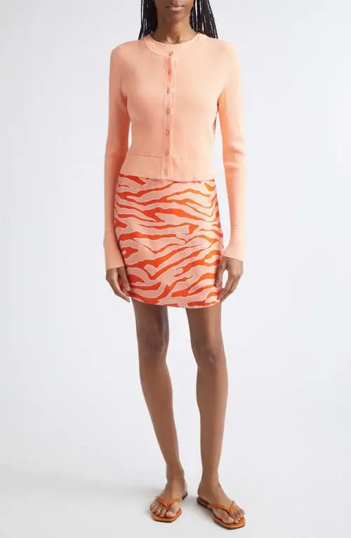 TOCCIN Zoe Crop Fitted Cardigan - Sherbert