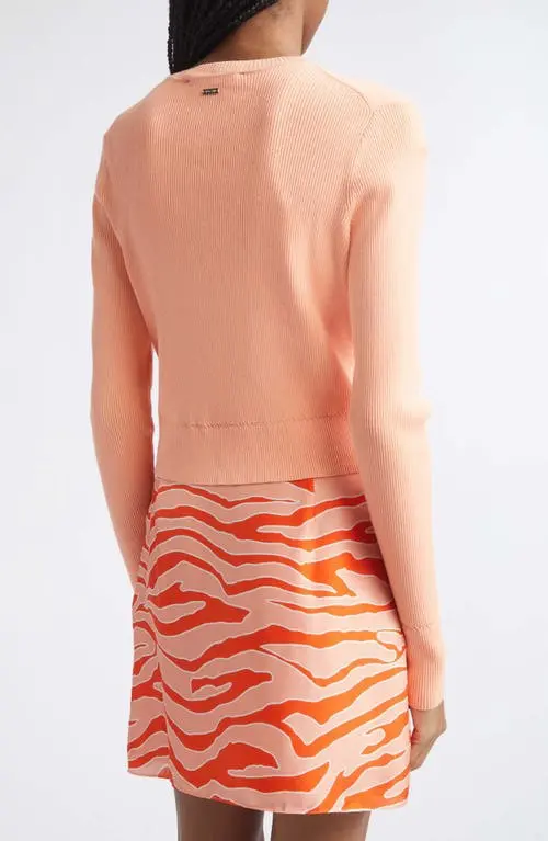 TOCCIN Zoe Crop Fitted Cardigan - Sherbert