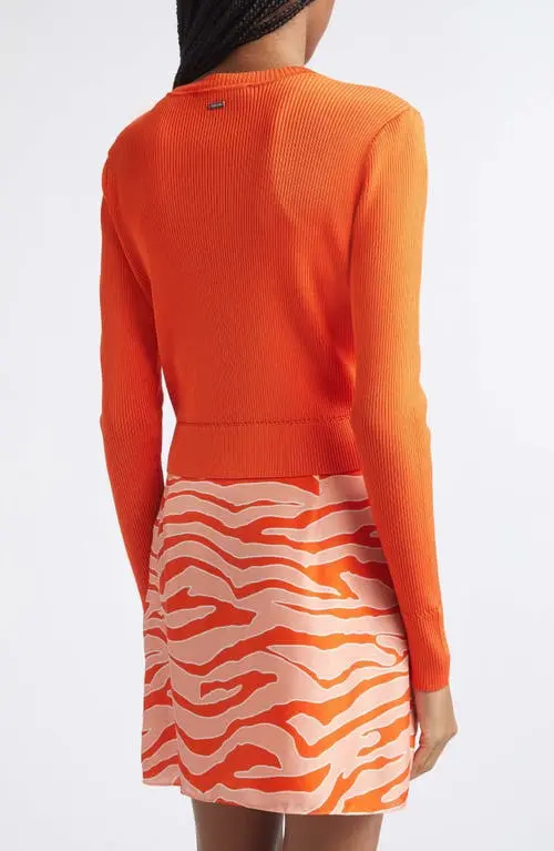 TOCCIN Zoe Crop Fitted Cardigan