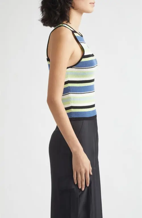 TOCCIN Avery Racerback Tank - Ocean/keylime Multi