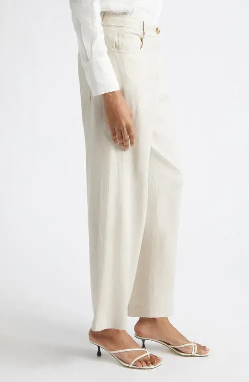 TOCCIN Blair Linen Blend Wide Leg Pants