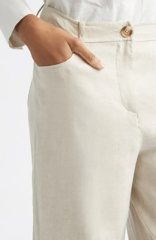 TOCCIN Blair Linen Blend Wide Leg Pants