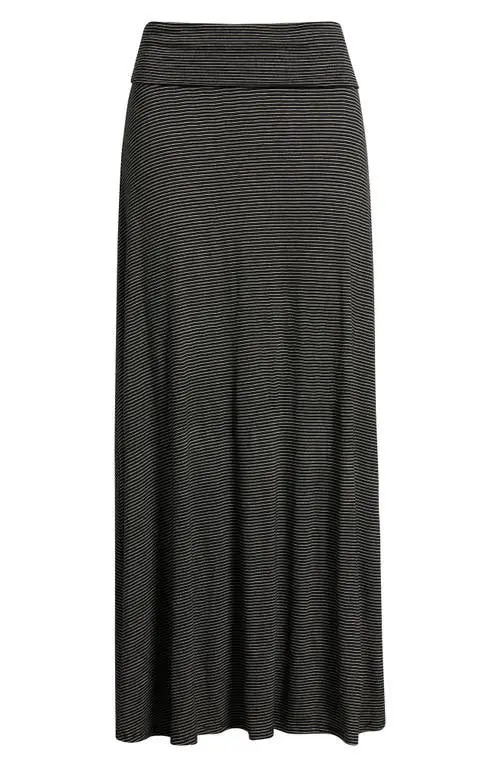 Loveappella Stripe Knit Maxi Skirt