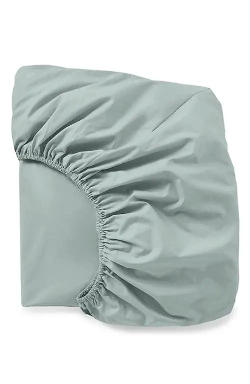 COYUCHI Refined Organic Cotton Percale Fitted Sheet