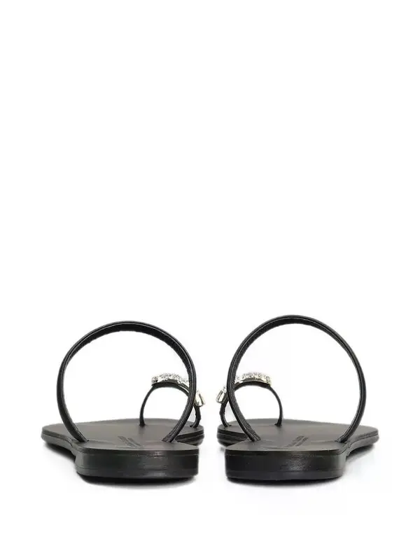 NICOLAS LAINAS Crystal Embellished Toe-strap Sandals